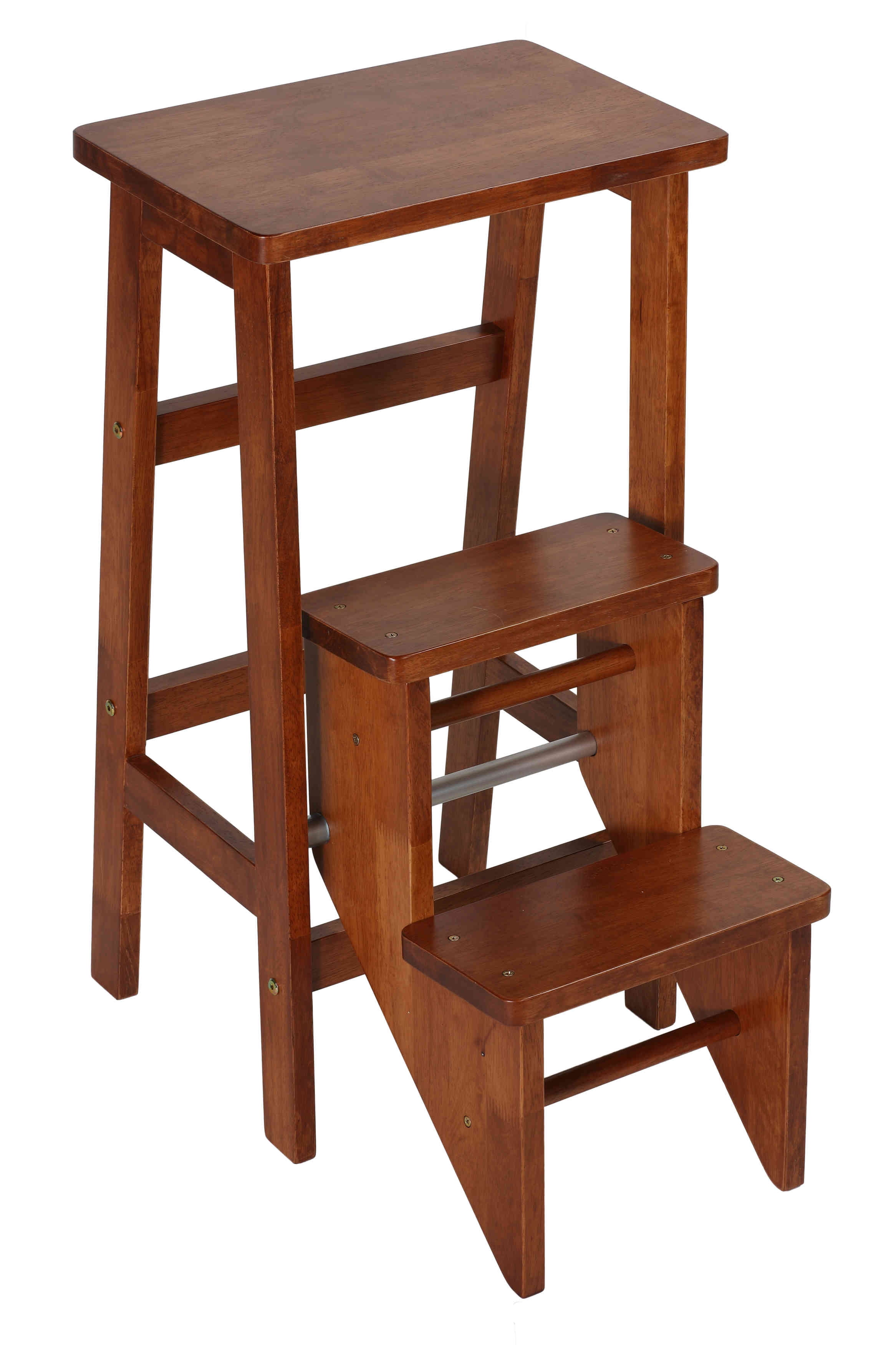Cortesi Home Druzi Stepstool 3 in 1 Design, Barstool, Stepstool, Ladder ...