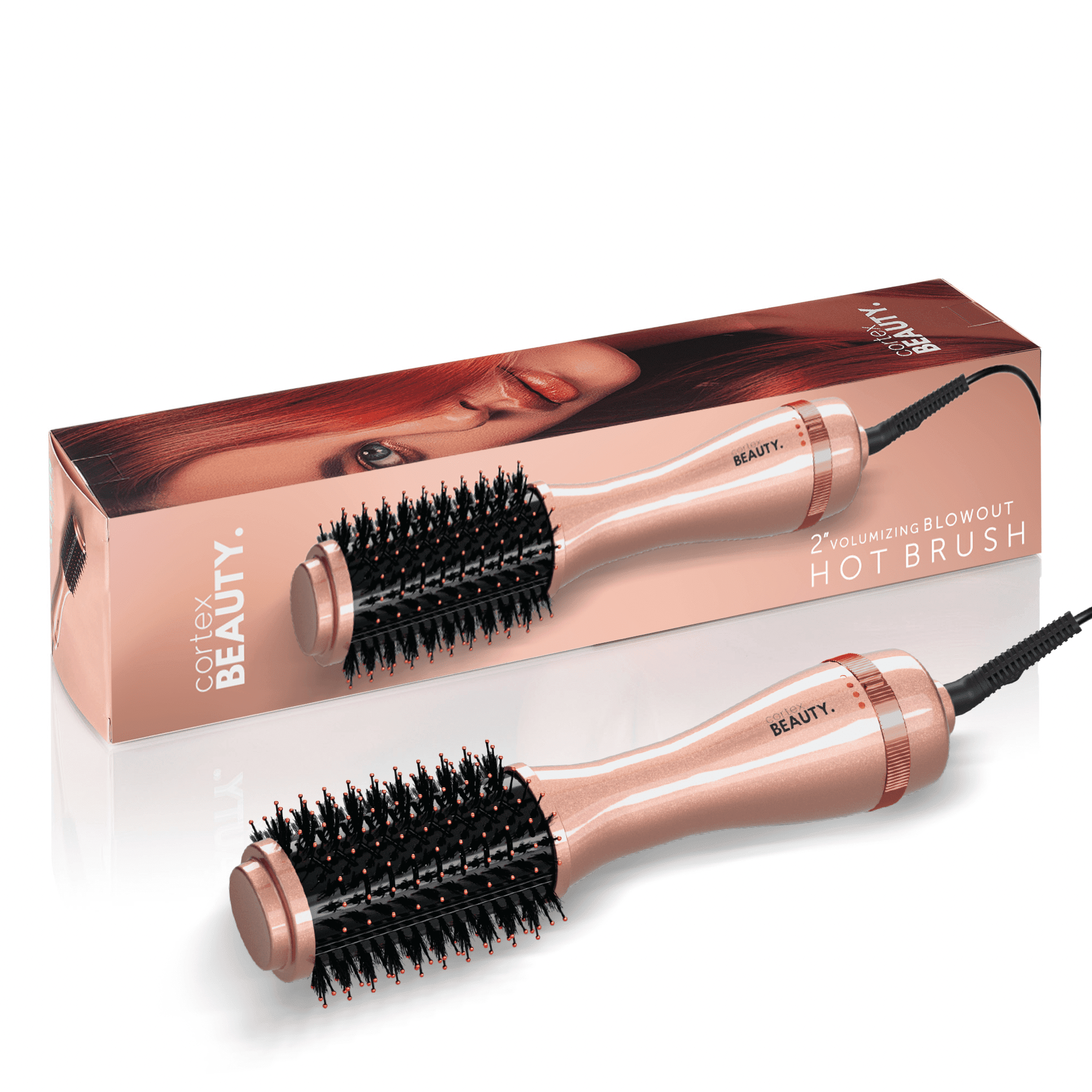 Cortex Beauty Hair Blow Dry 2" Volumizing Hot Brush for Straight, Curly ...