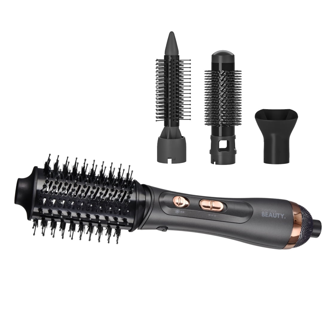 Cortex Beauty 4-In-1 Hot Air Brush Styler, Hair Dryer, Volumizing ...