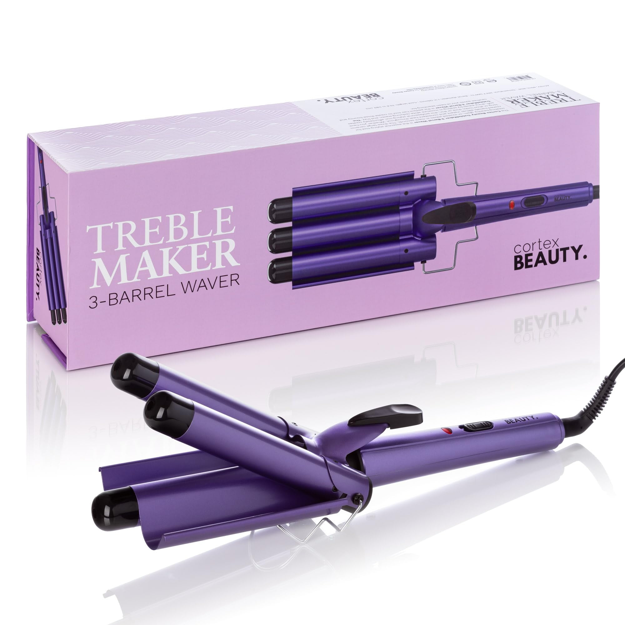 Cortex Beauty Wave Maker - 3-Barrel Waver (Purple) E22 - Walmart.com