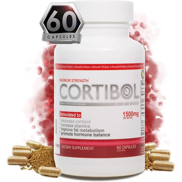 Cortibol Cortisol Manager & Blocker 1500mg - Adrenal Support Supplement ...
