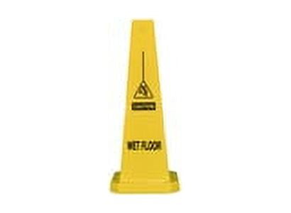 Cortina 03-600-12WF 25" Yellow Lamba Cone - Caution Wet Floor (8 Pack ...