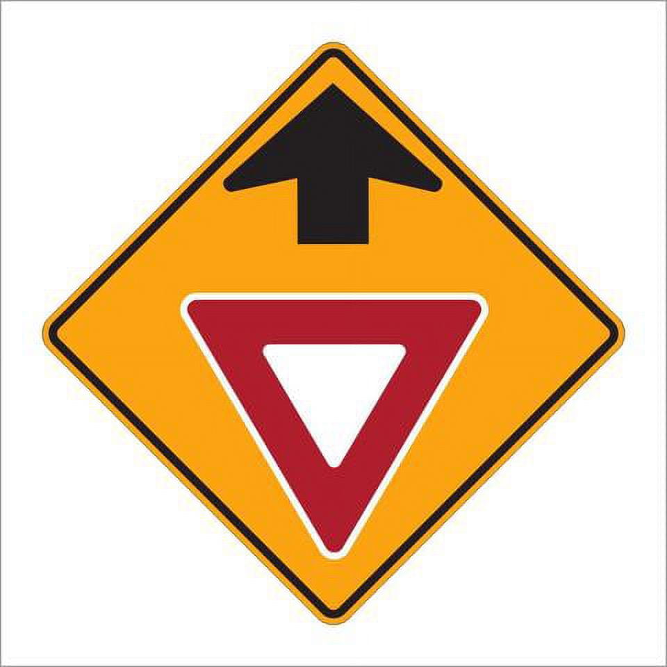 Cortina Safety 36" Roll Up Sign Yield Ahead Symbol (2 Pack) - Walmart.com