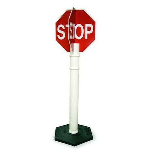 Cortina Safety Products 4-Way Stop Sign with Base, 11 W, 56 H, Plastic ...