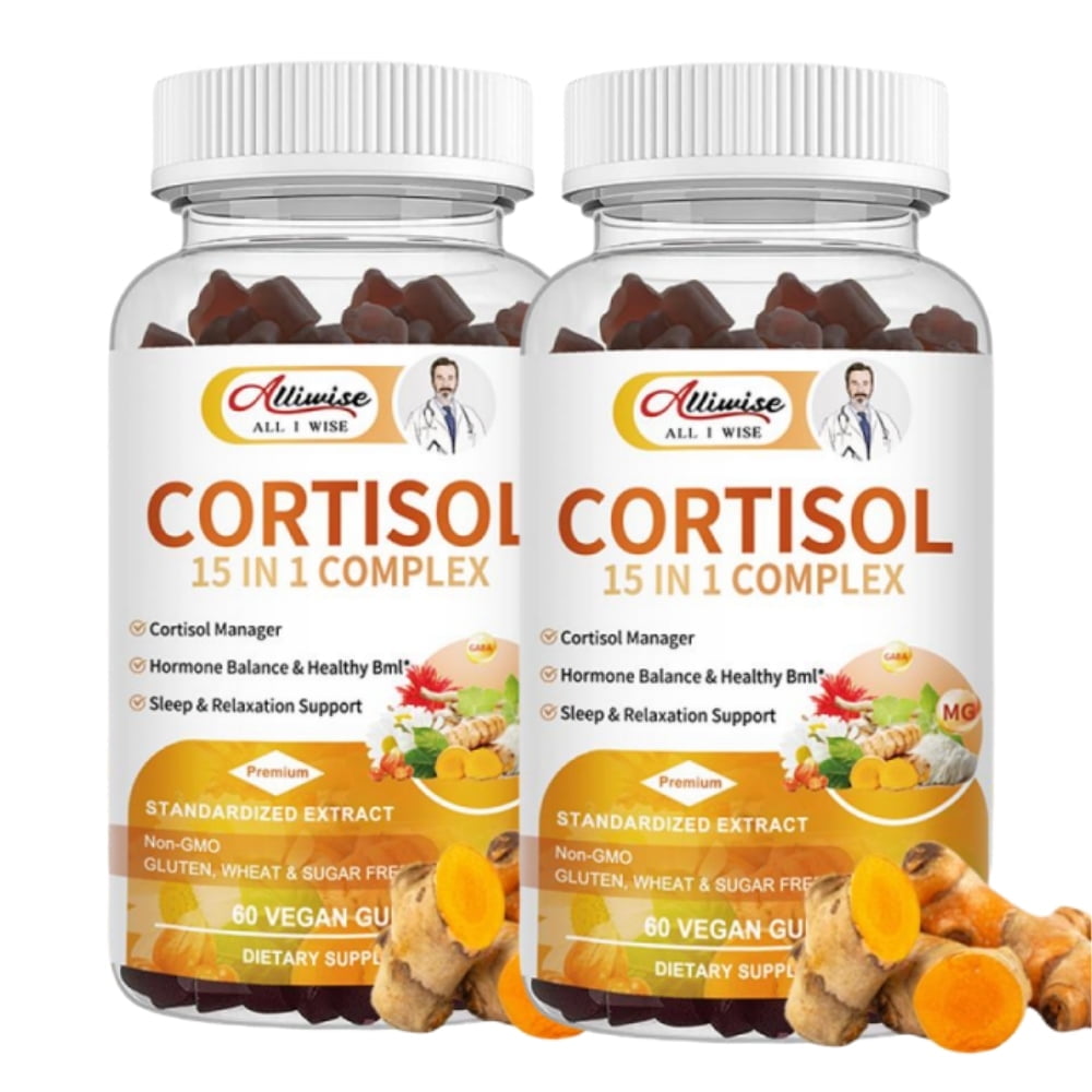 Cortisol Supplements for Women & Men, 15-in-1 Cortisol Gummies with ...