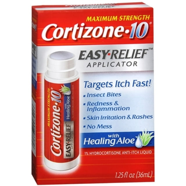 Cortizone-10 Easy Relief Applicator Anti-Itch Liquid 1.25 oz (Pack of 6 ...