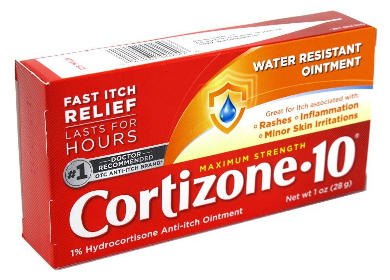 Cortizone-10 Fast Itch Relief Maximum Strength Ointment, 1 Oz, 3 Pack ...