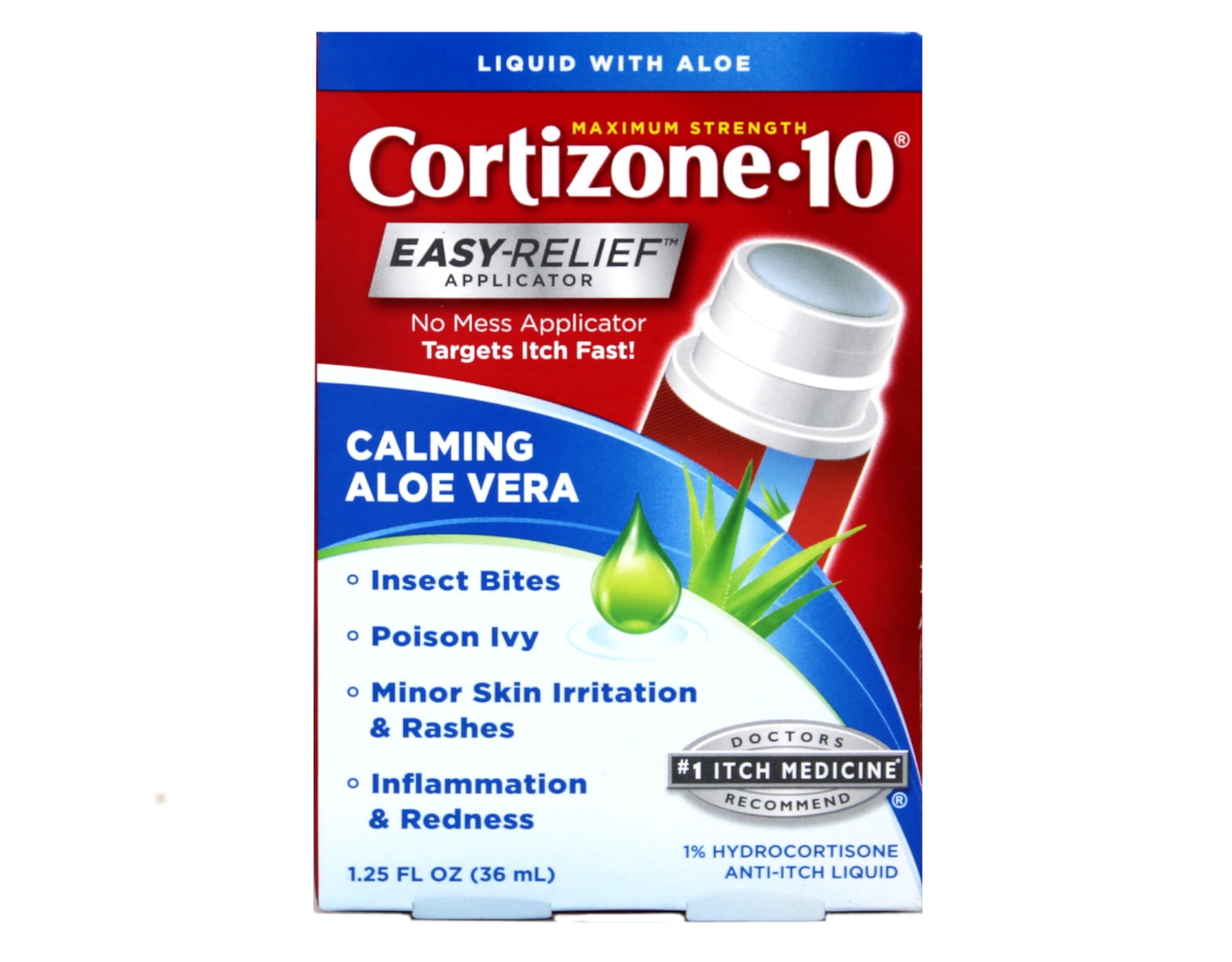 Cortizone 10 Hydrocortisone Liquid Anti-Itch Easy Relief Applicator 1 ...