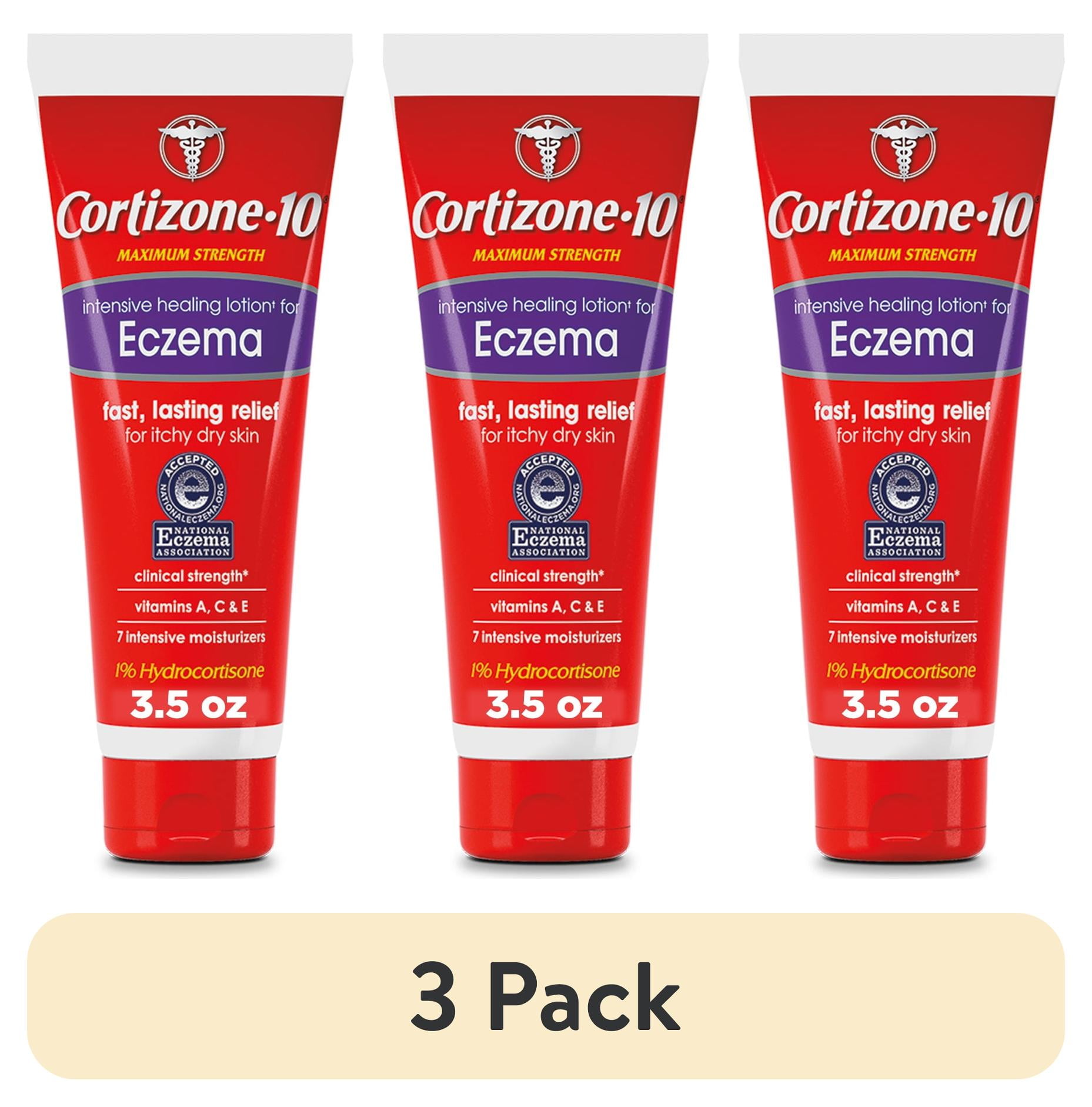 (3 pack) Cortizone 10 Intensive Healing Eczema Lotion 3.5oz - Walmart.com