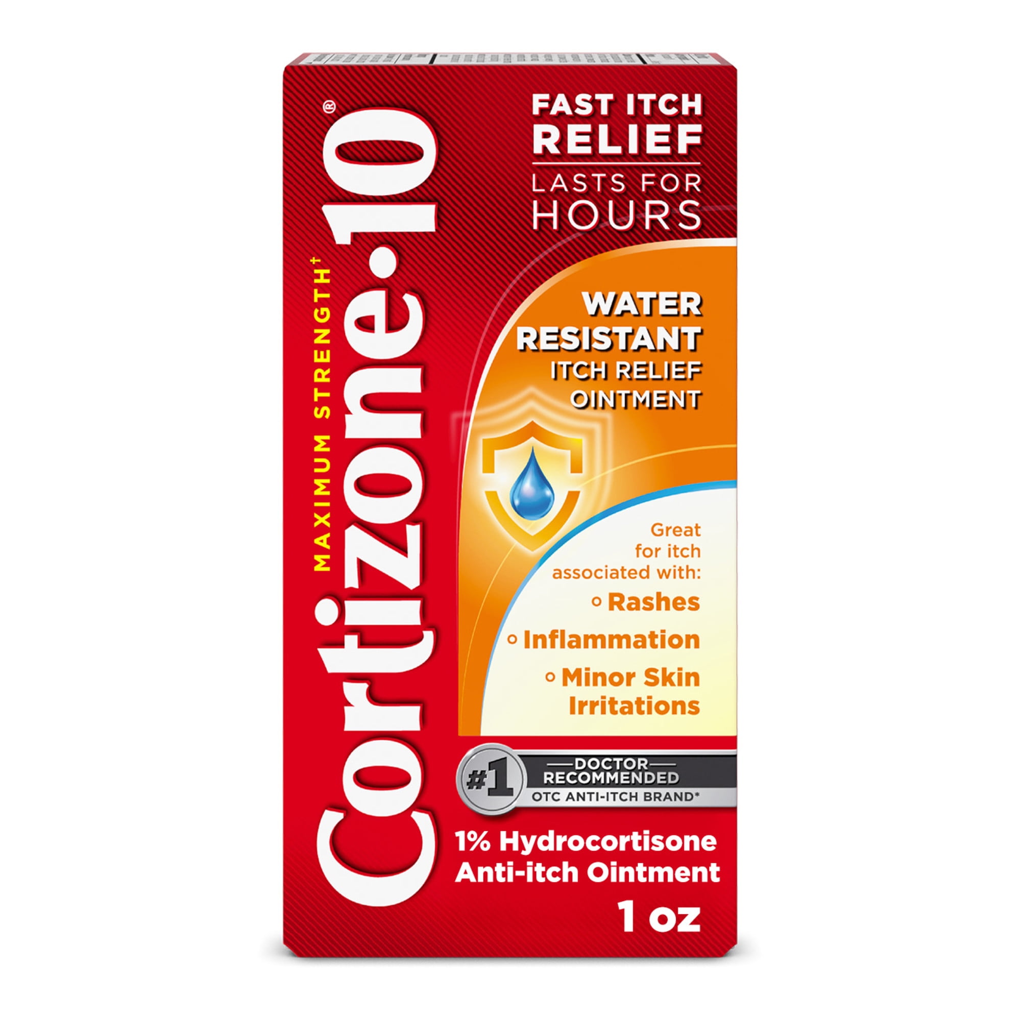 Cortizone-10 Maximum Strength Water Resistant Itch Relief Ointment, 1% ...