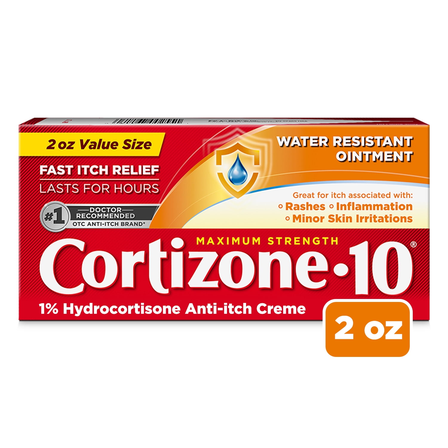 Cortizone-10 Maximum Strength 1% Hydrocortisone Anti-Itch Water ...