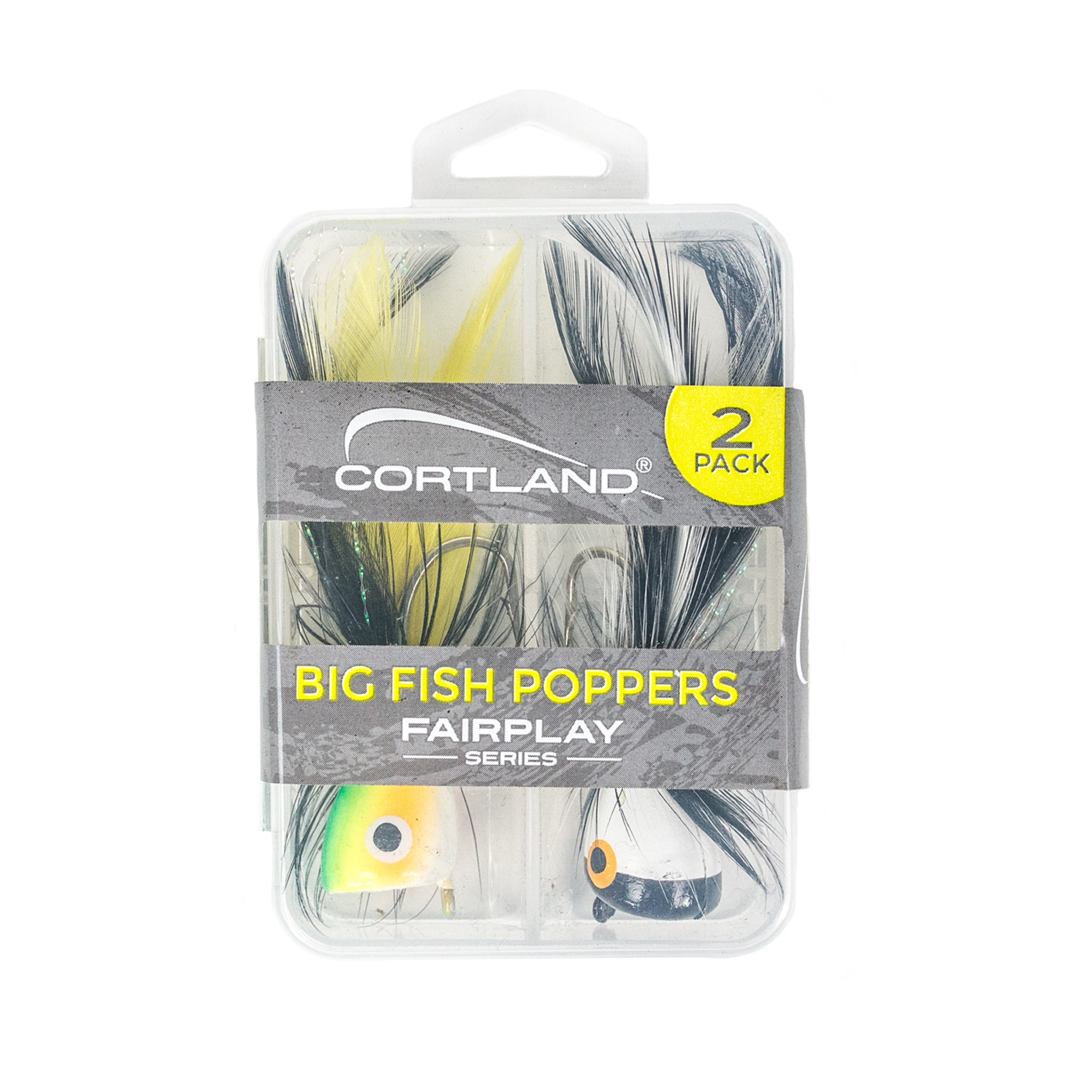 Cortland Fairplay Big Fish Bass Poppers, 2 Count, 664876 - Walmart.com
