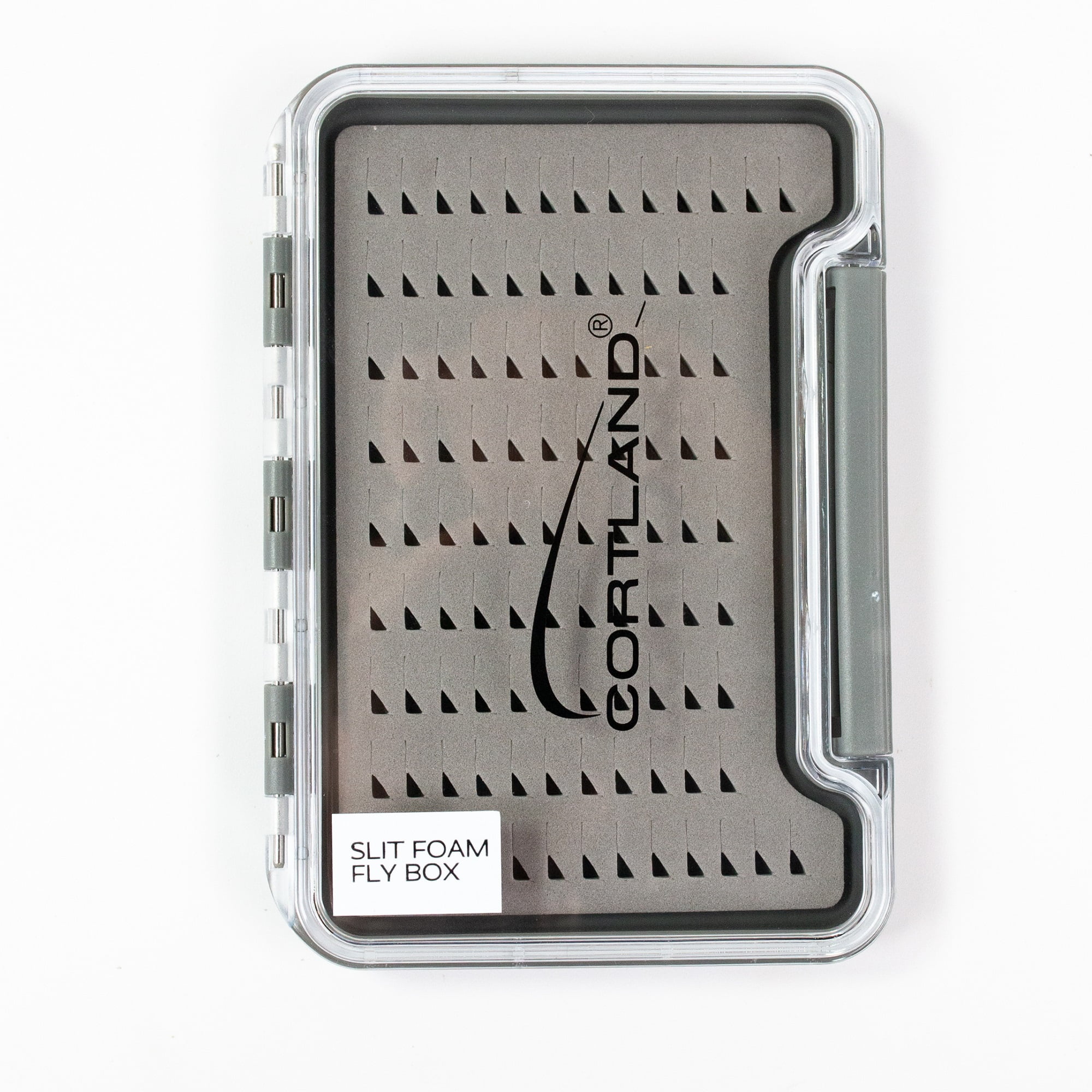 Cortland Fairplay Slit Foam Fly Box 9-Row Clear Lid 103 Fly Capacity ...