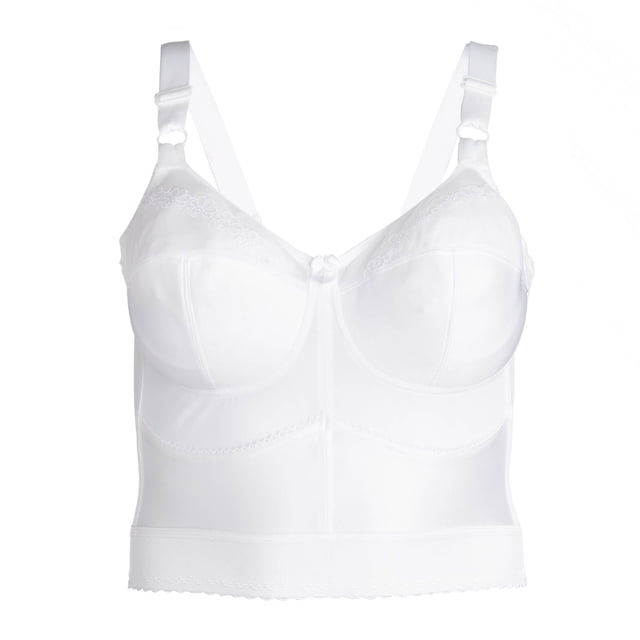 Cortland Intimates Style 7808 - Embroidered Soft-Cup Long Line Bra 50D ...