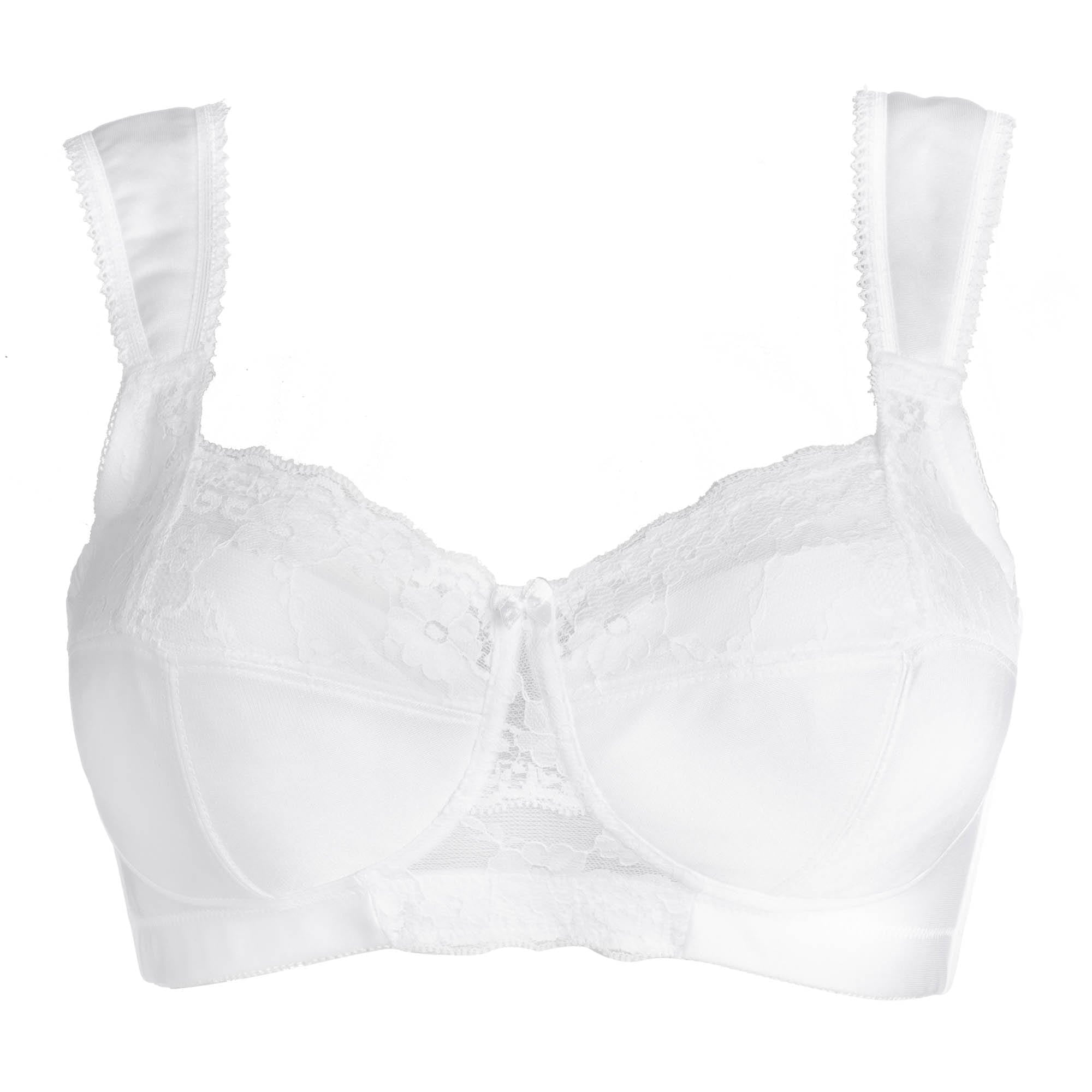 Cortland Style 7218 - Lace Wireless Bra - White - Walmart.com