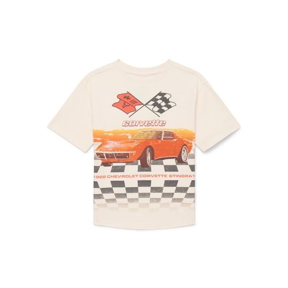 Corvette Boys Retro Tee with Short Sleeves, Sizes 4-18 - Walmart.com