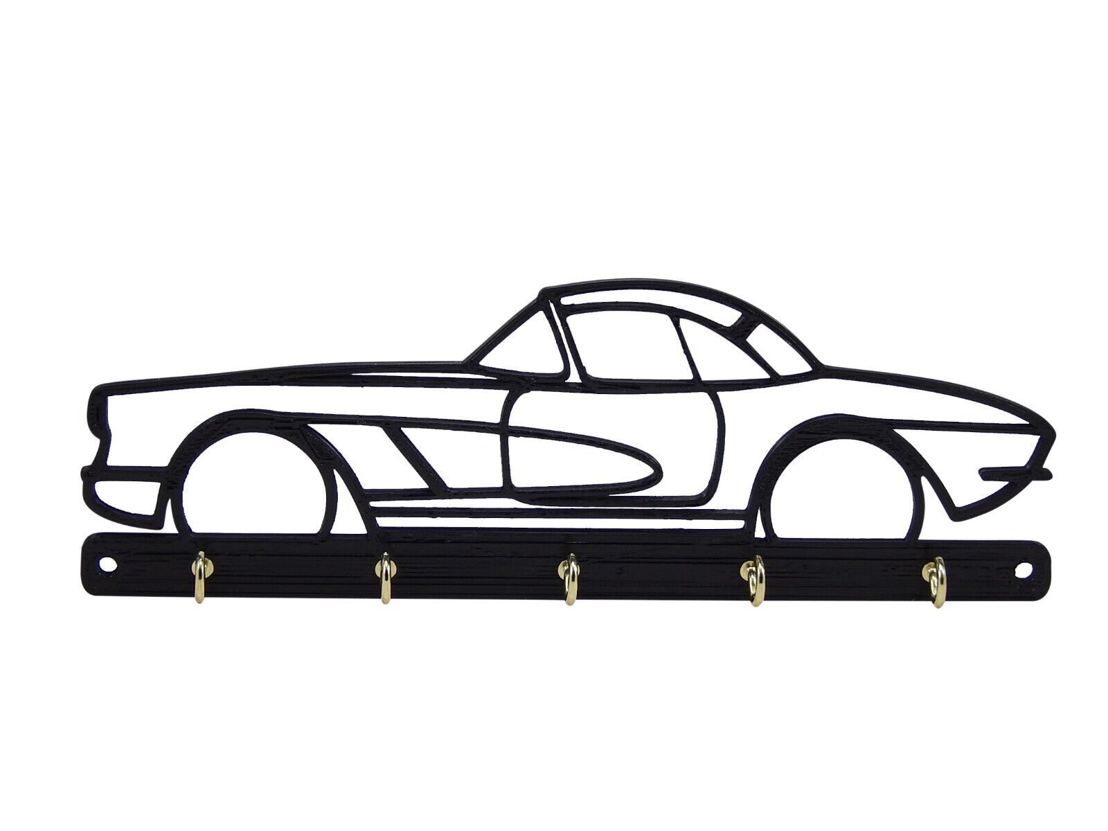 Corvette C1 Classic Car Key Rack Hook Hanger Holder Entryway Organizer ...