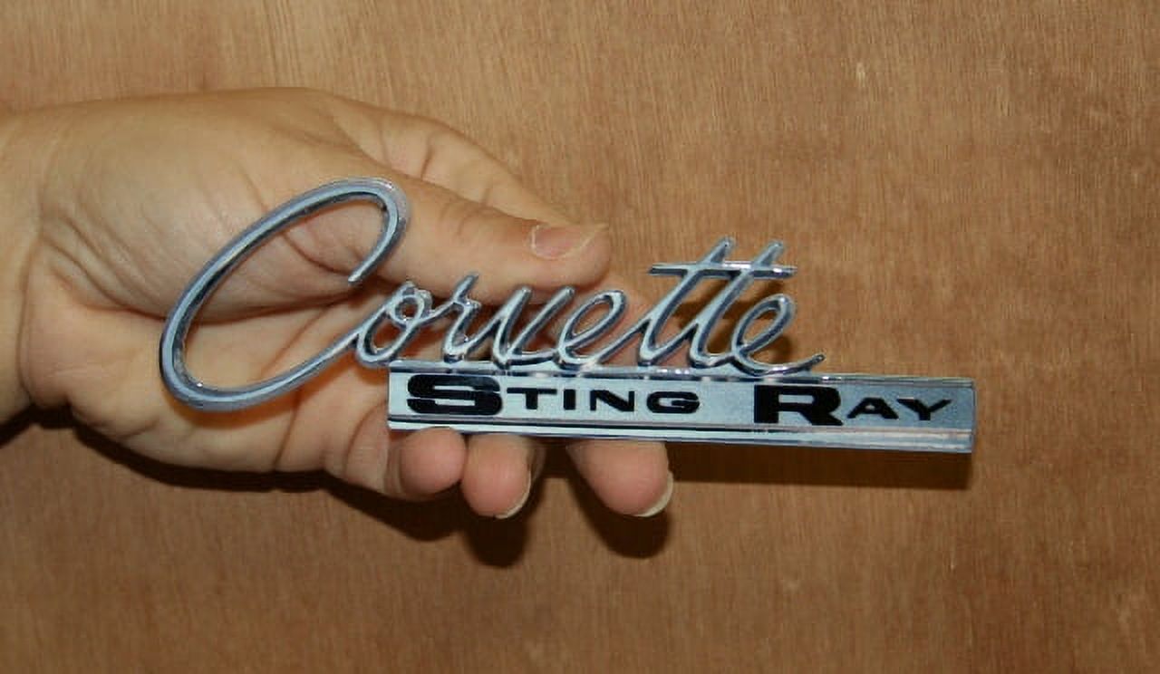 Corvette C2 C3 Side Script Emblem Steel Sign - Non OE Badge - Walmart.com