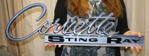 Corvette C2 C3 Side Script Emblem Steel Sign - Walmart.com