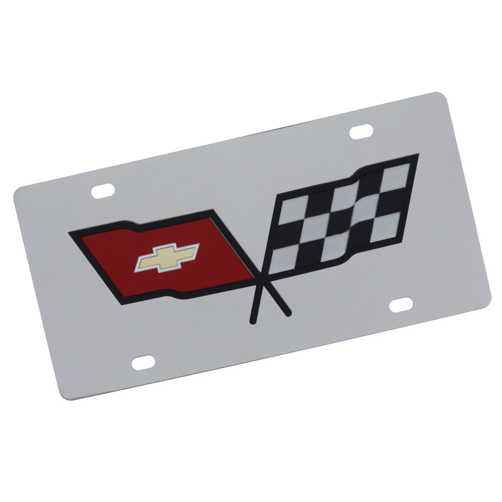Corvette C3 Logo License Plate (Chrome) - Walmart.com