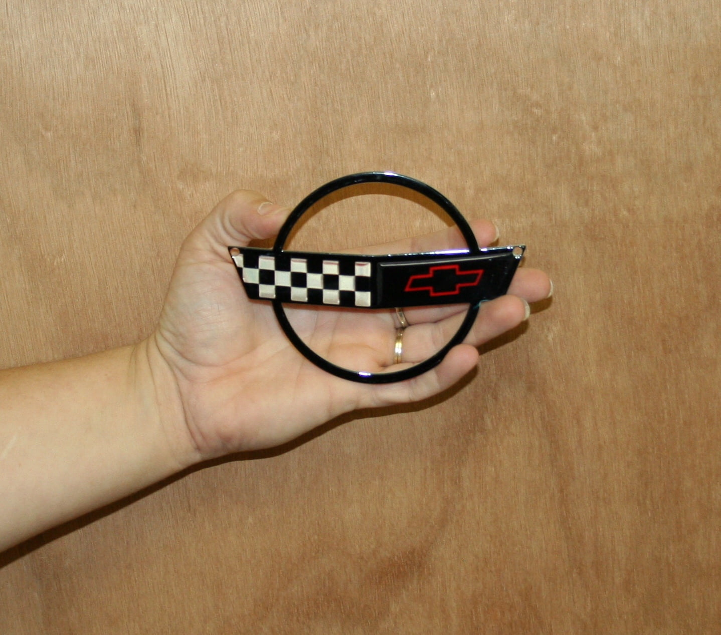 Corvette C4 Stingray Black Crossed Flag Emblem Steel Sign - Walmart.com