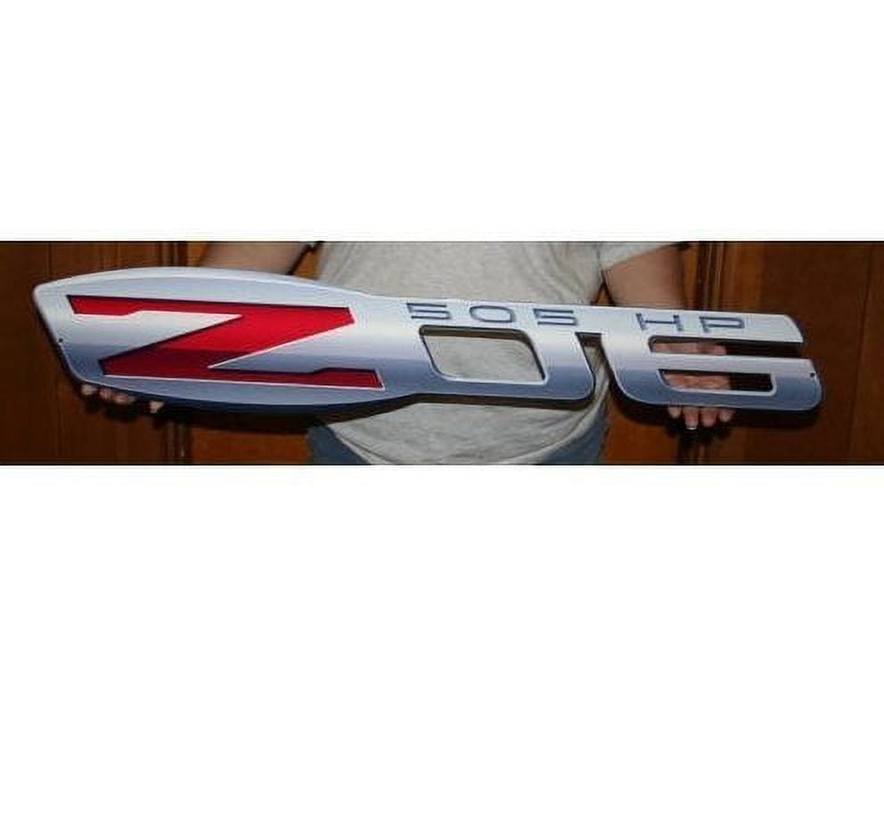Corvette C6 Z06 Emblem Wall Sign 36" x 7" : 2006-2013 Z06 - Walmart.com