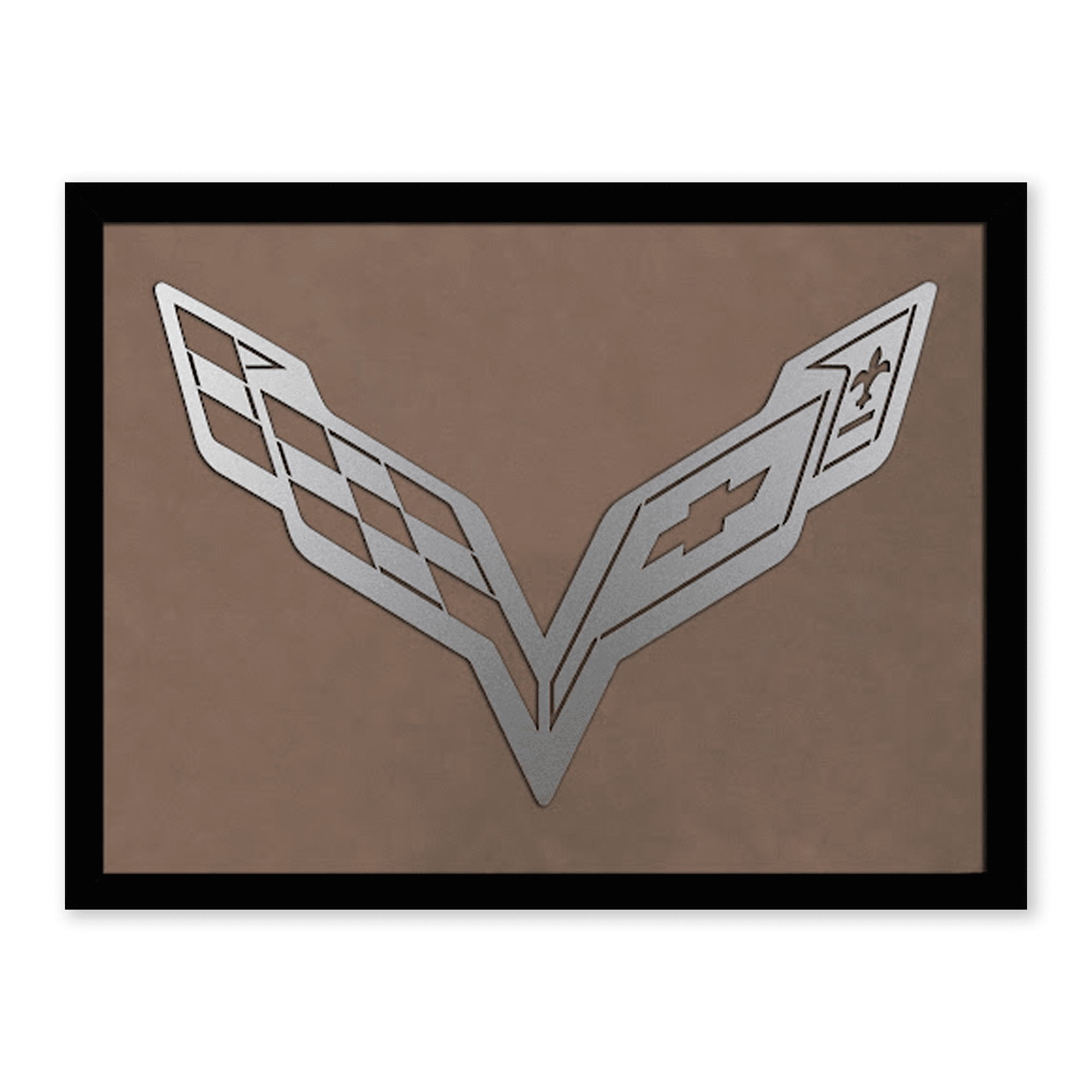 Corvette C7 Laser Cut Logo - Light Grey - Walmart.com