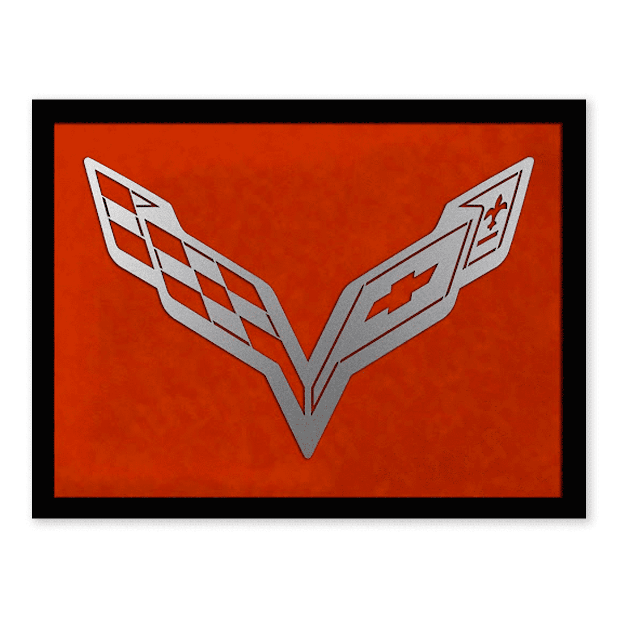 Corvette C7 Laser Cut Logo - Orange - Walmart.com
