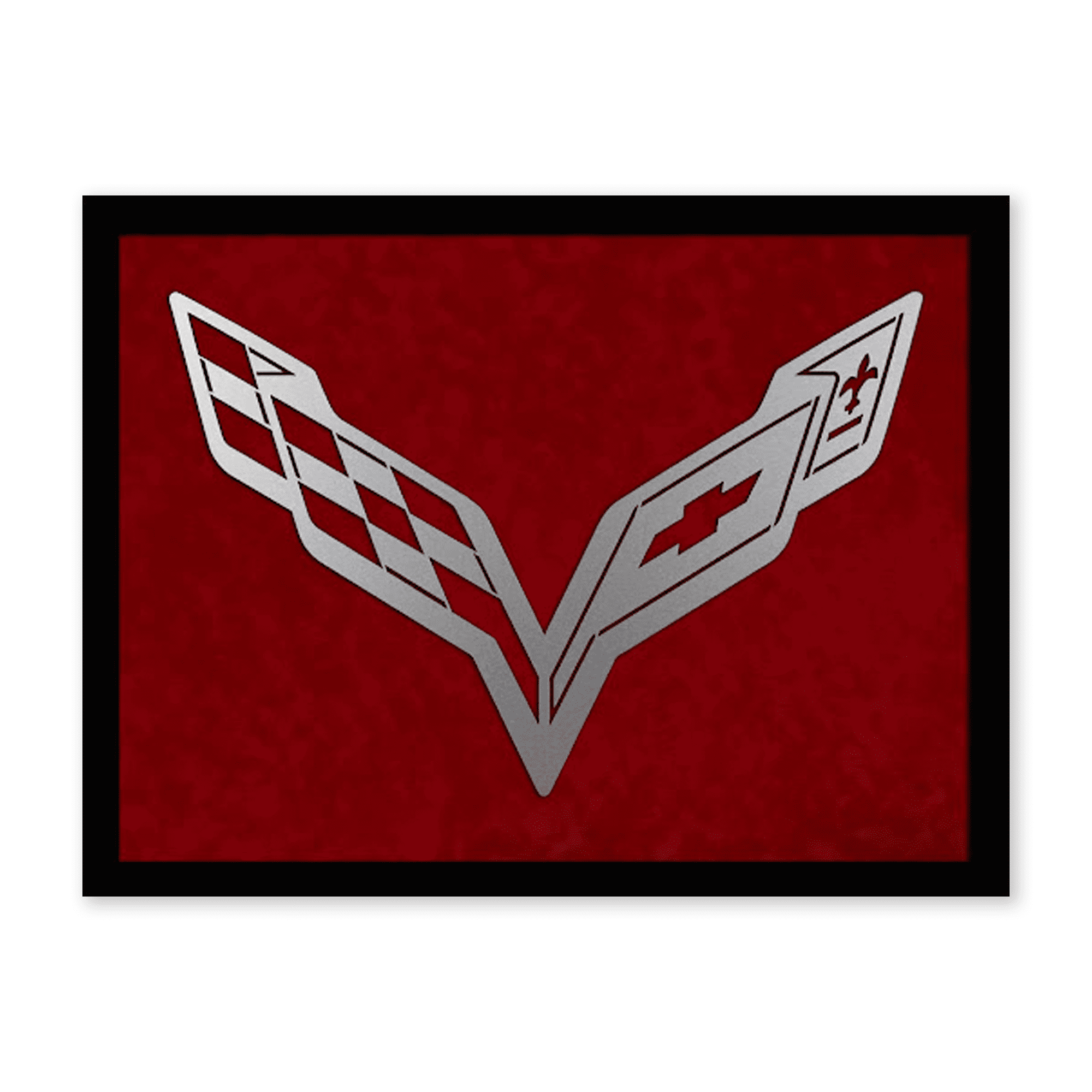 Corvette C7 Laser Cut Logo - Red - Walmart.com