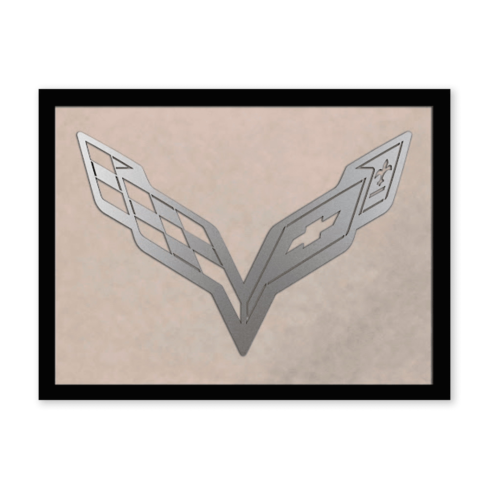 Corvette C7 Laser Cut Logo - White - Walmart.com