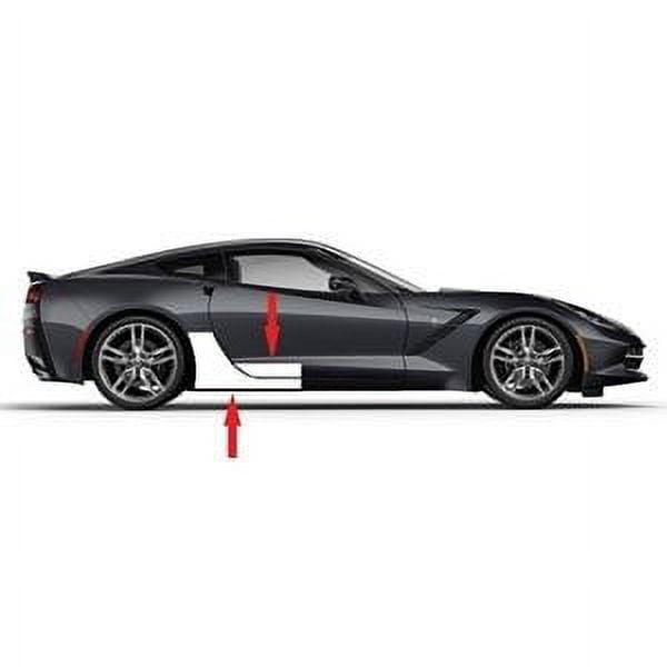 Corvette Cleartastic Exterior Rocker Panel & Lower Door Clear Film Kit ...