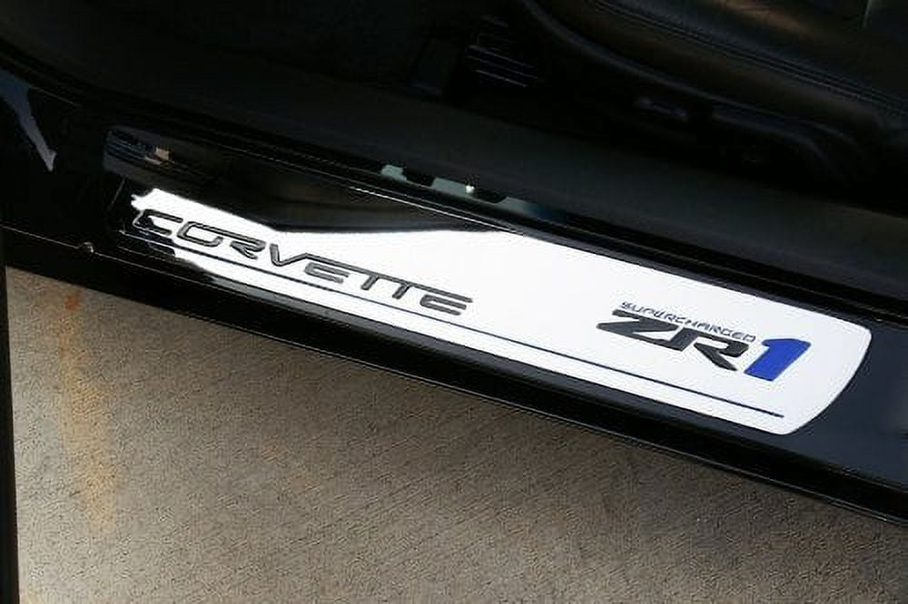Corvette Door Sill Plates - Billet Chrome with ZR1 Logo : - Walmart.com