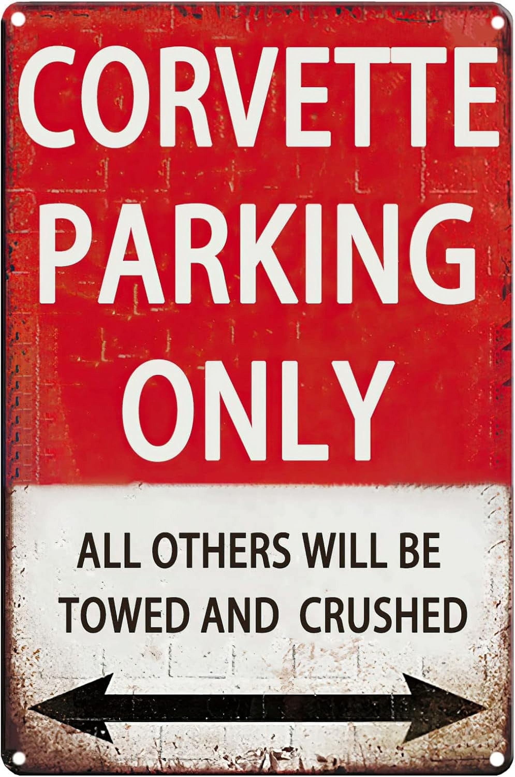 Corvette Gifts For Men, Vintage Garage Metal Signs Tin Corvette Sign ...