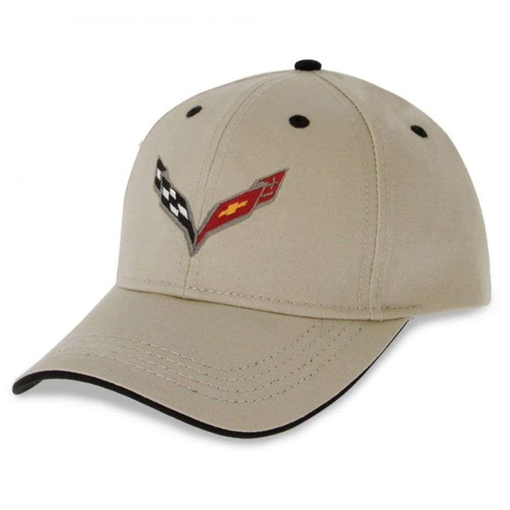 Corvette - Heritage Hat/Cap - Stone - Embroidered : C7 Stingray ...