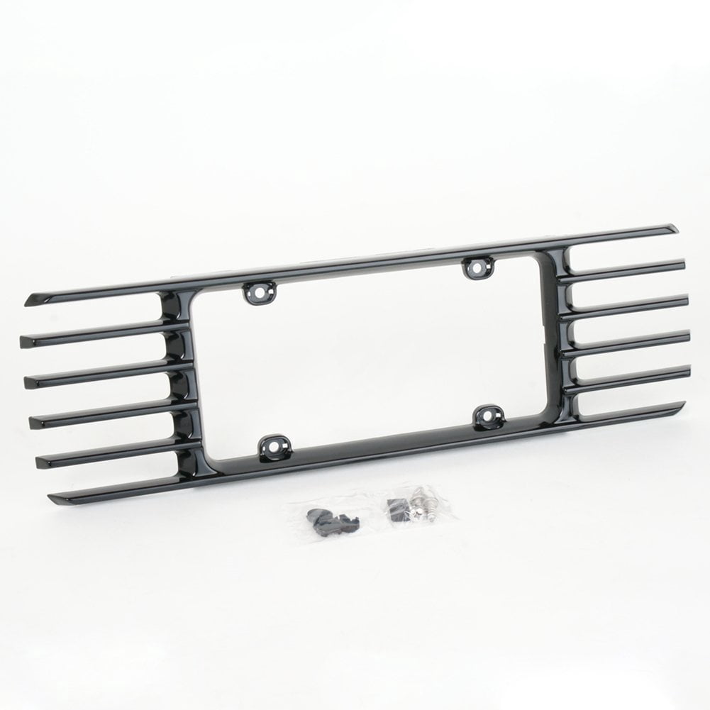 Corvette License Plate Frame - Louvered Black : 1997-2004 C5 & Z06 ...