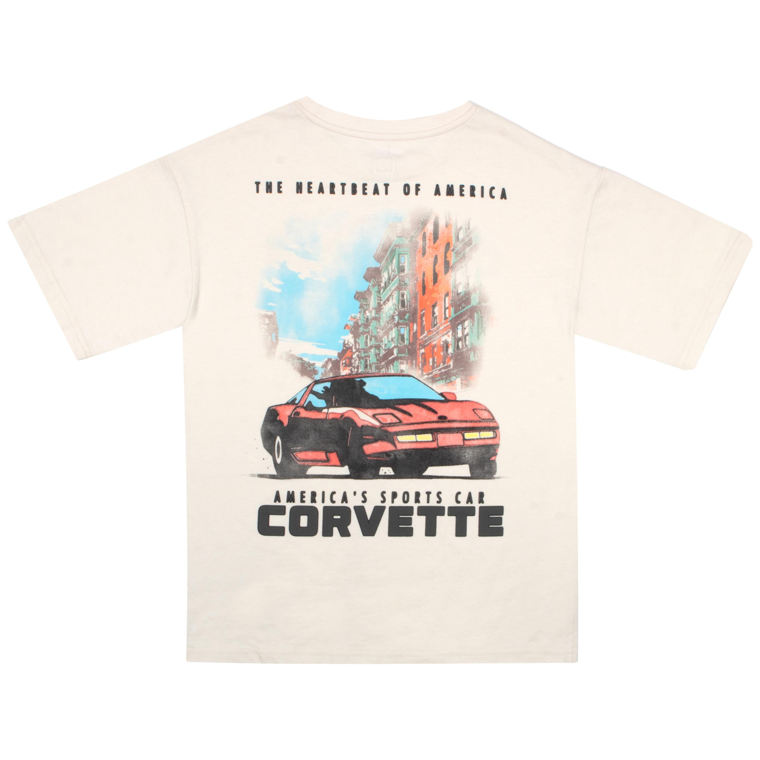 Corvette Retro Racing Boys Short Sleeve T-Shirt, Corvette Sports Car ...