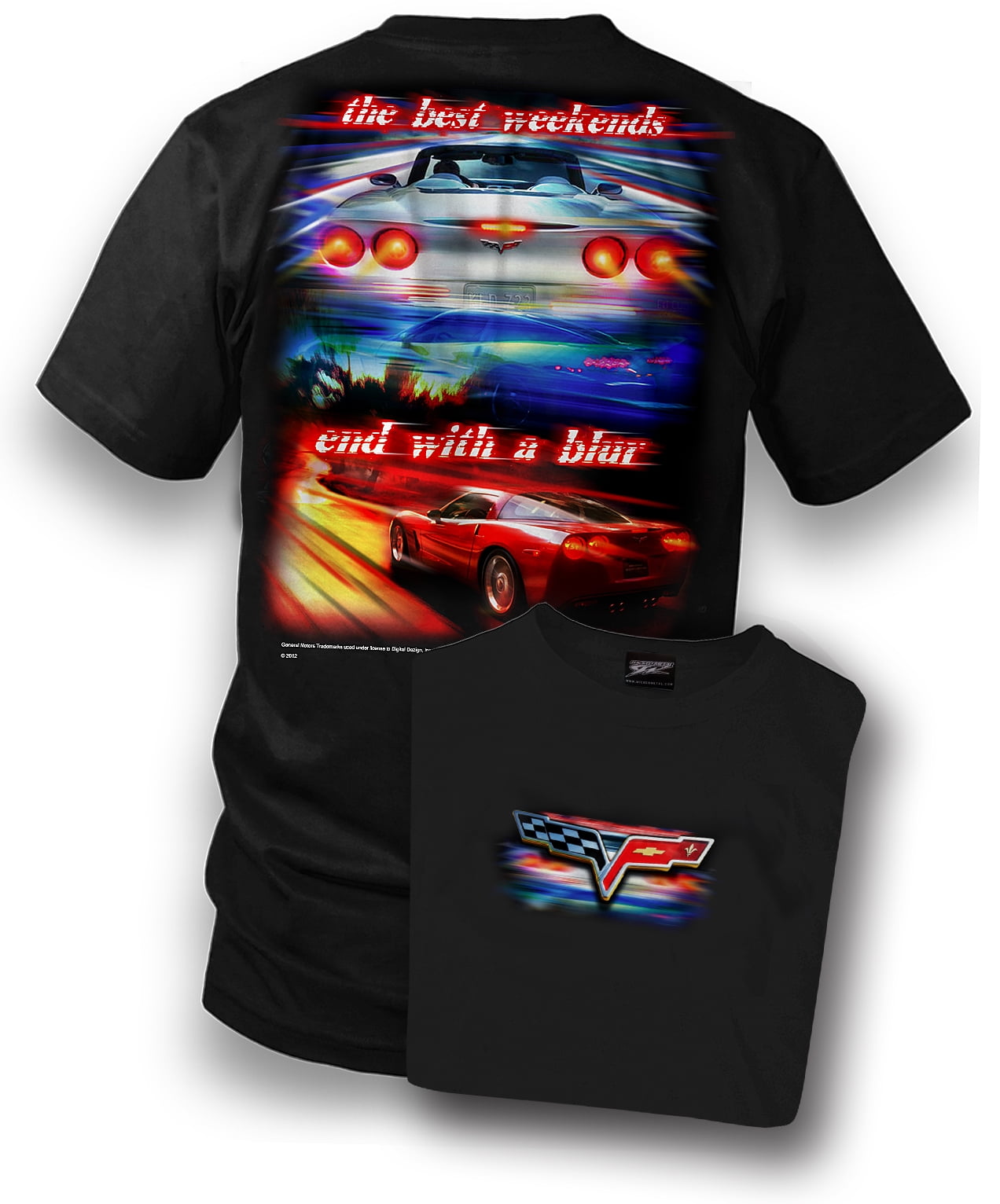 Corvette Shirt - Corvette C6 - Best Weekends - Walmart.com