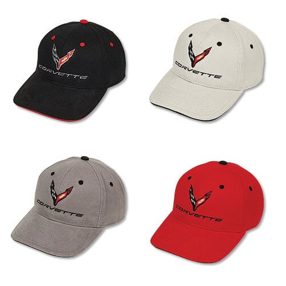 Corvette Structured Contrast Baseball Hat -Black/Light Grey/Dark Grey ...