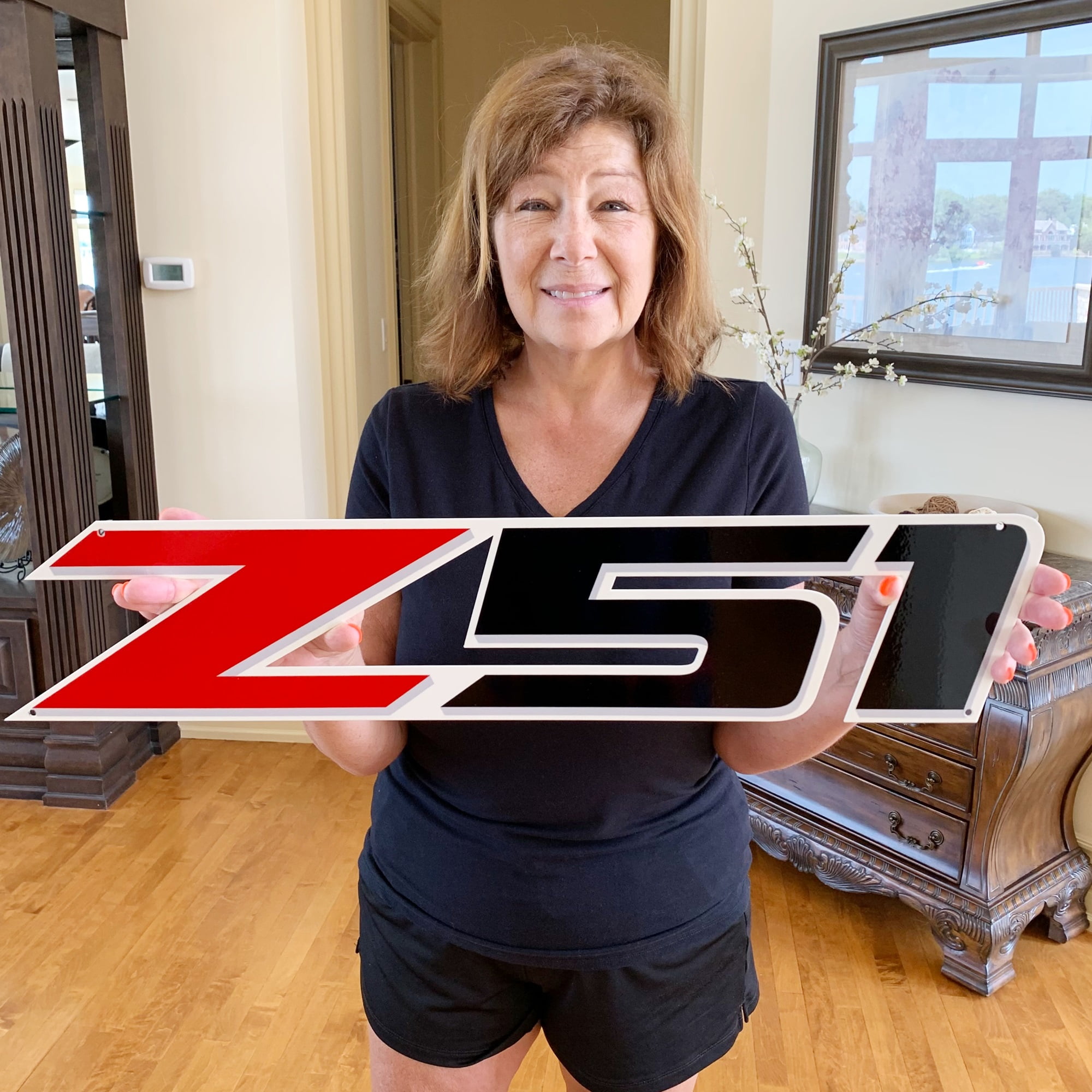 Corvette Z-51 Large Wall Emblem 27.5" by 5.75" Z51 1984 and Later C4 C5 ...