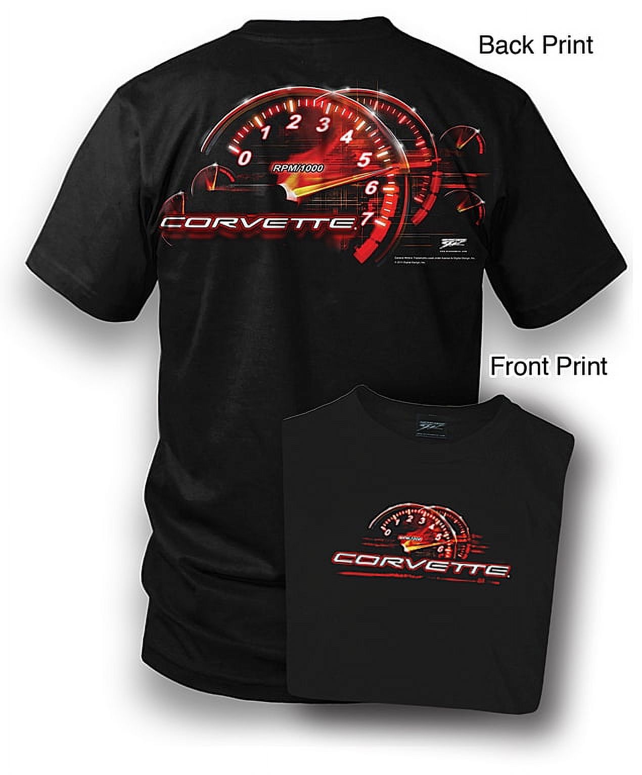 Corvette shirt - Redline - C5 Corvette - Walmart.com