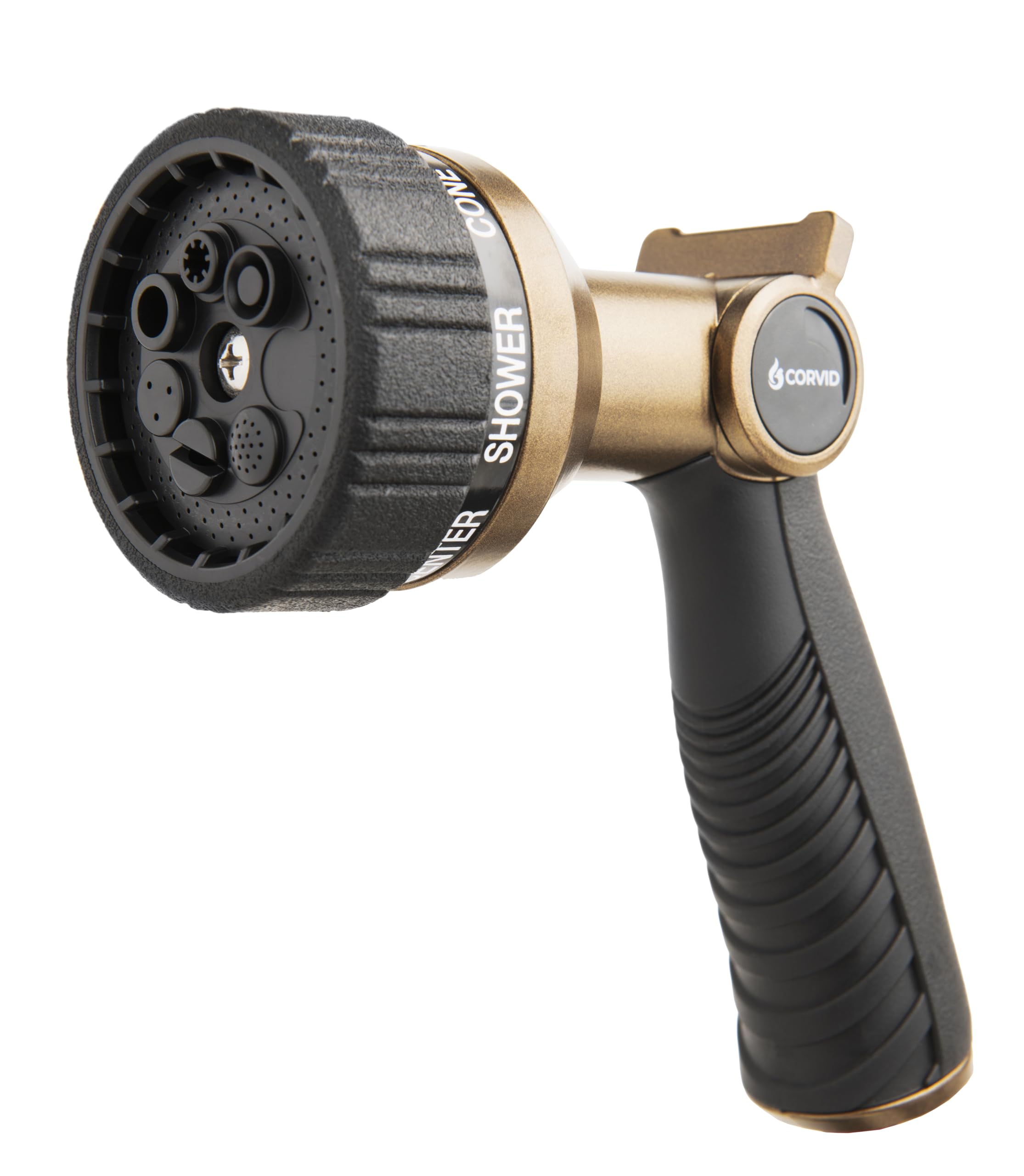 Corvid Thumb Control 8-Pattern Garden Hose Nozzle, High-Pressure ...