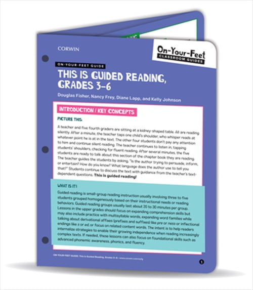 Pre-Owned Corwin Literacy: On-Your-Feet Guide: This Is Guided Reading ...