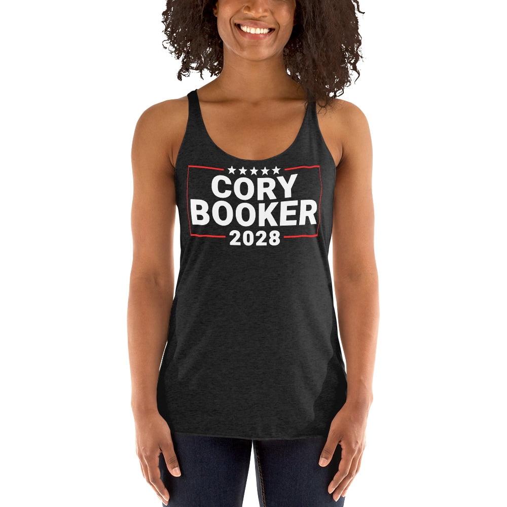 Cory Booker 2028 Election Supporter Women's Racerback Tank, Cory Booker ...