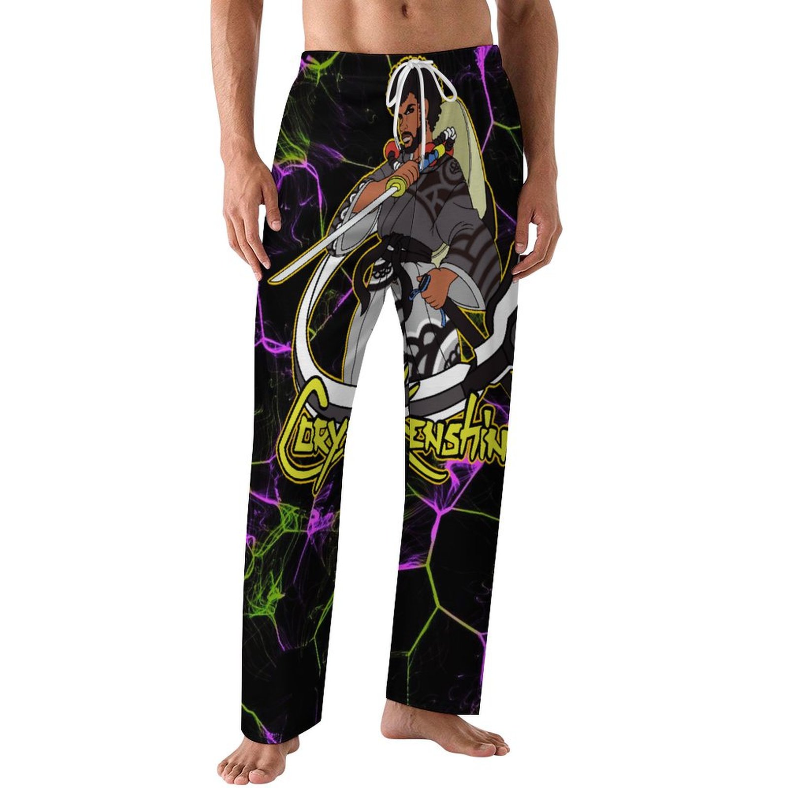 Coryxkenshin Samurai Men's Pajama Sleep Pants Home Pajama Sleepwear ...