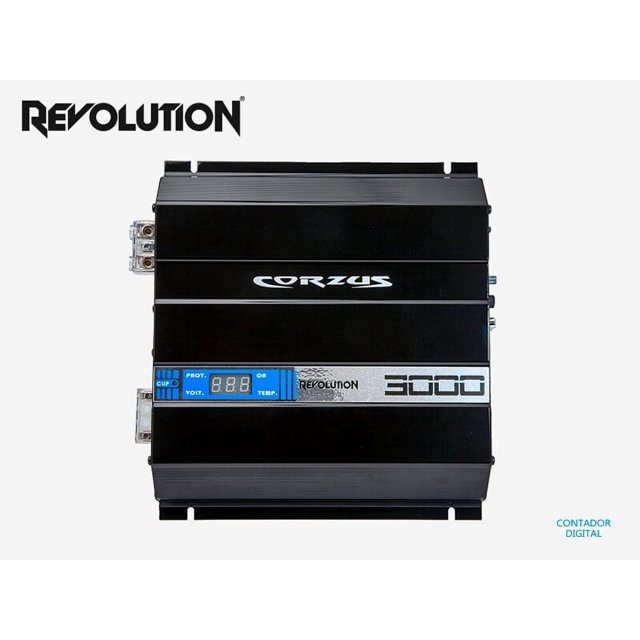 Corzus MD3000 3K W 1 Channel 1 OHM Less than 10V Amp w/DSP - Walmart.com