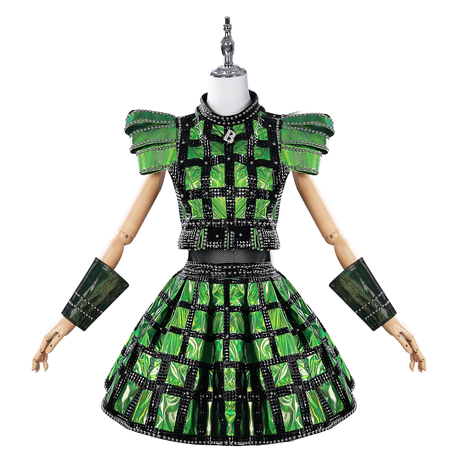 Cos-Animefly Musical Anne Boleyn Cosplay Clothing Green Top Skirt Wrist ...