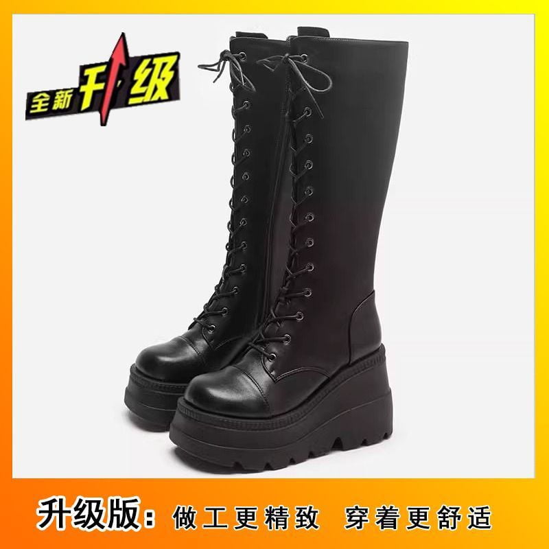 Cos Elevator Shoes Thick Bottom Tall Knight Boots 2024 Autumn New ...