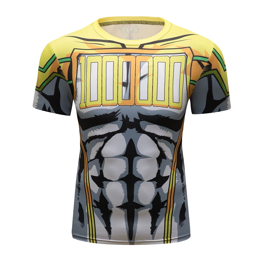 CosFitness Anime Gym Shirt, MHA My Hero Academia Workout Clothes ...