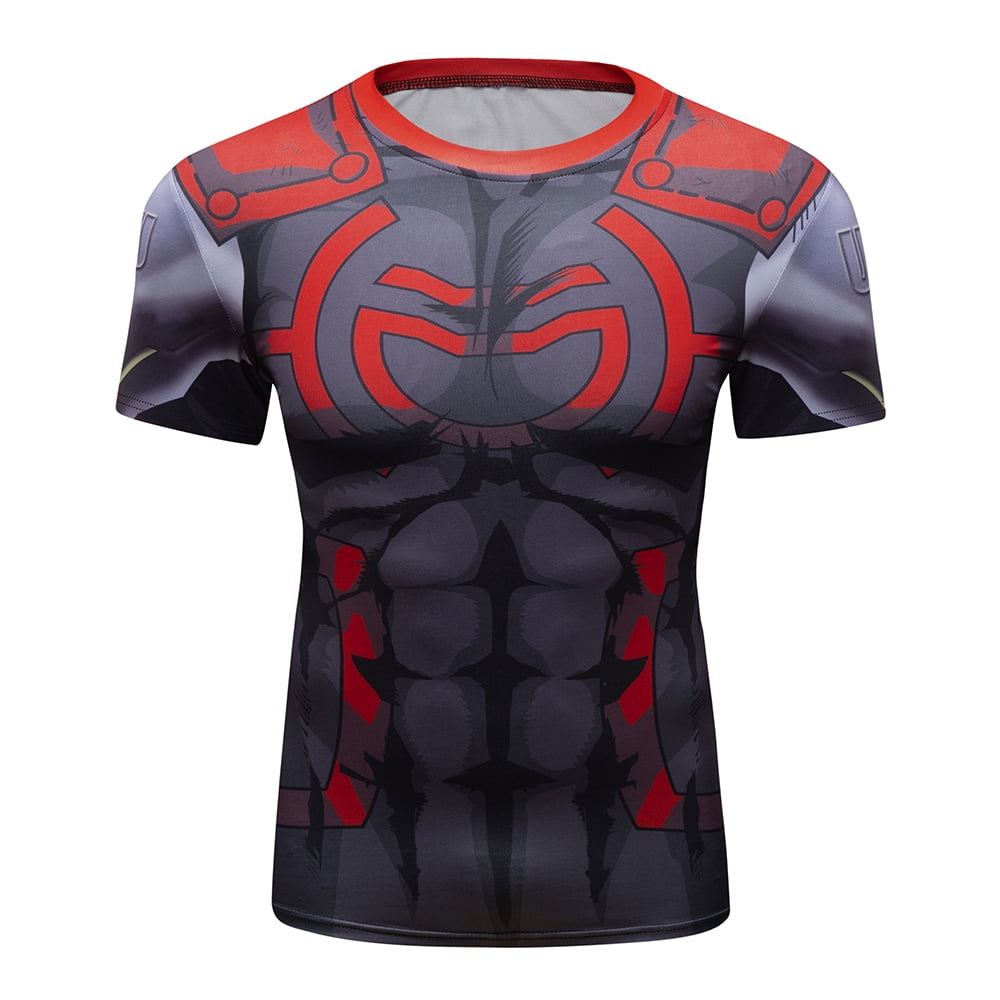 CosFitness Anime MHA/My Hero Academia Gym Shirts, ONYX Deku Plus Ultra ...