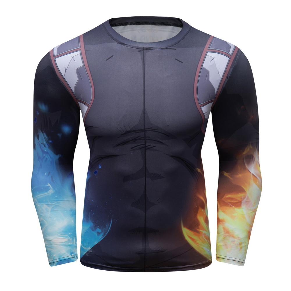 CosFitness Anime MHA/My Hero Academia Training Shirts, ONYX Todoroki ...
